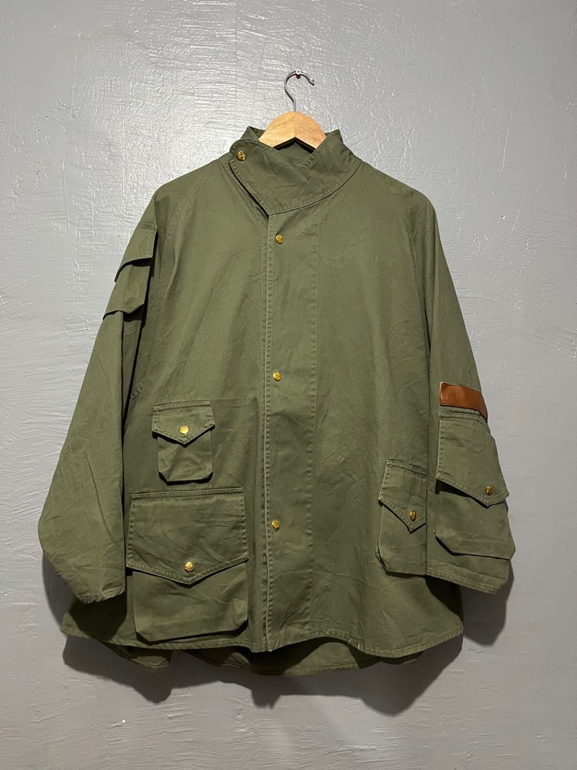 Loewe Khaki Patch Pocket Military Parka Sz. S, Men's Fashion, Coats ...