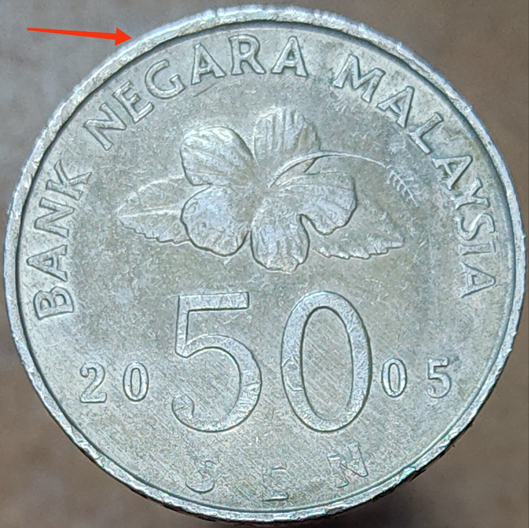 Malaysia 50sen 2005 Finned rim, Hobbies & Toys, Collectibles ...