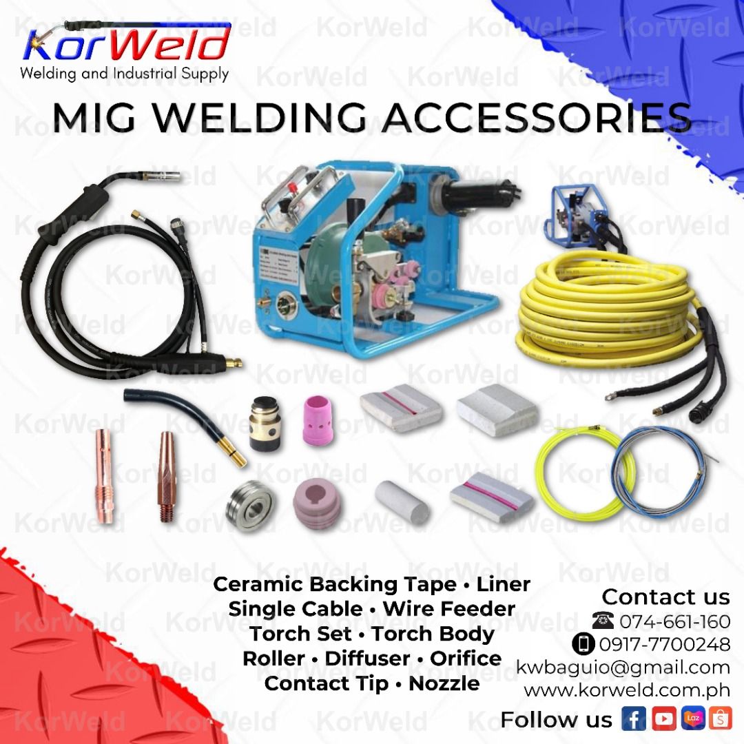 MIG Welding Accessories - Wire Feeder, Single Cable, Roller, Diffuser ...