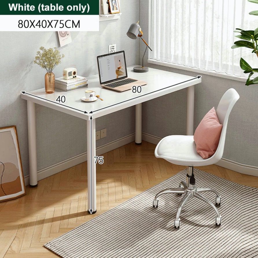 Multi Purpose Desk | Study Makeup Dining | White Table Setup | Compact ...