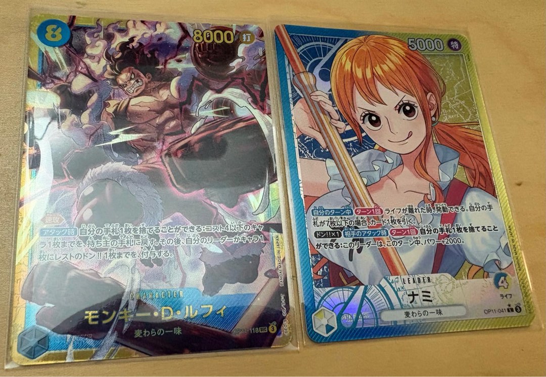 OP11 One Piece Nami Leader & Luffy SEC Card, Hobbies & Toys, Toys ...