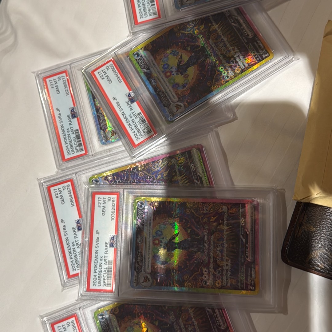OVER 50 PSA 10 Sunbreon Umbreon ex sar terrestrial festival 217 sv8a ...