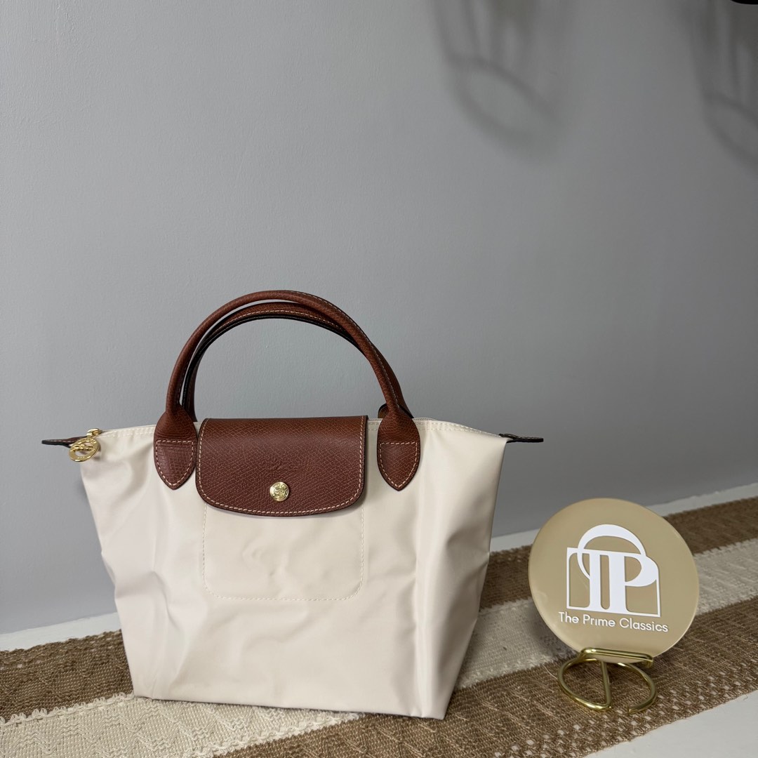 Paper Longchamp Le Pliage Classic Small Short Handle, Luxury, Bags ...