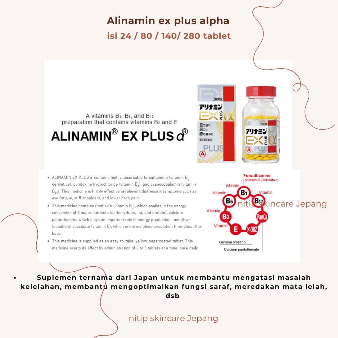 PO jepang -- alinamin ex plus alpha, Kesehatan & Kecantikan, Kulit, Sabun & Tubuh di Carousell