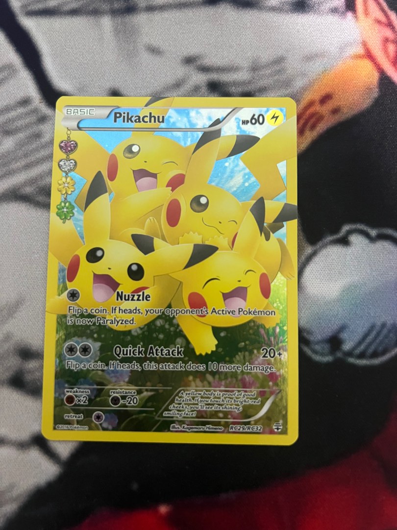 Pokemon TCG Cards: Pikachu RC29 Generations Radiant Collection Full Art ...