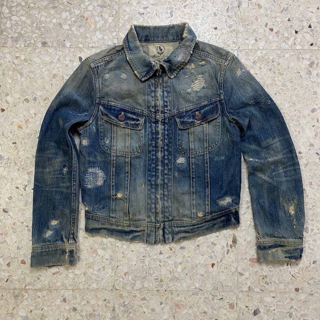 Ralph lauren denim jacket rrl, Men's Fashion, Activewear on Carousell