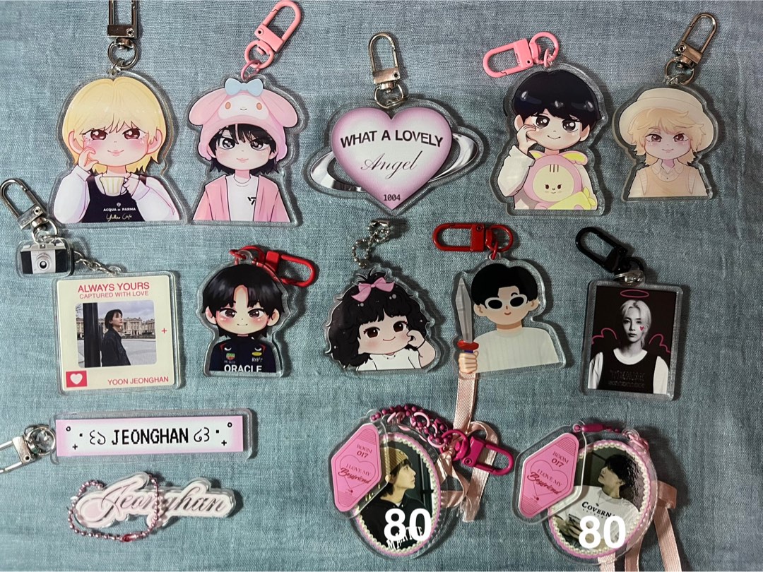 seventeen svt jeonghan keychain, Hobbies & Toys, Memorabilia ...