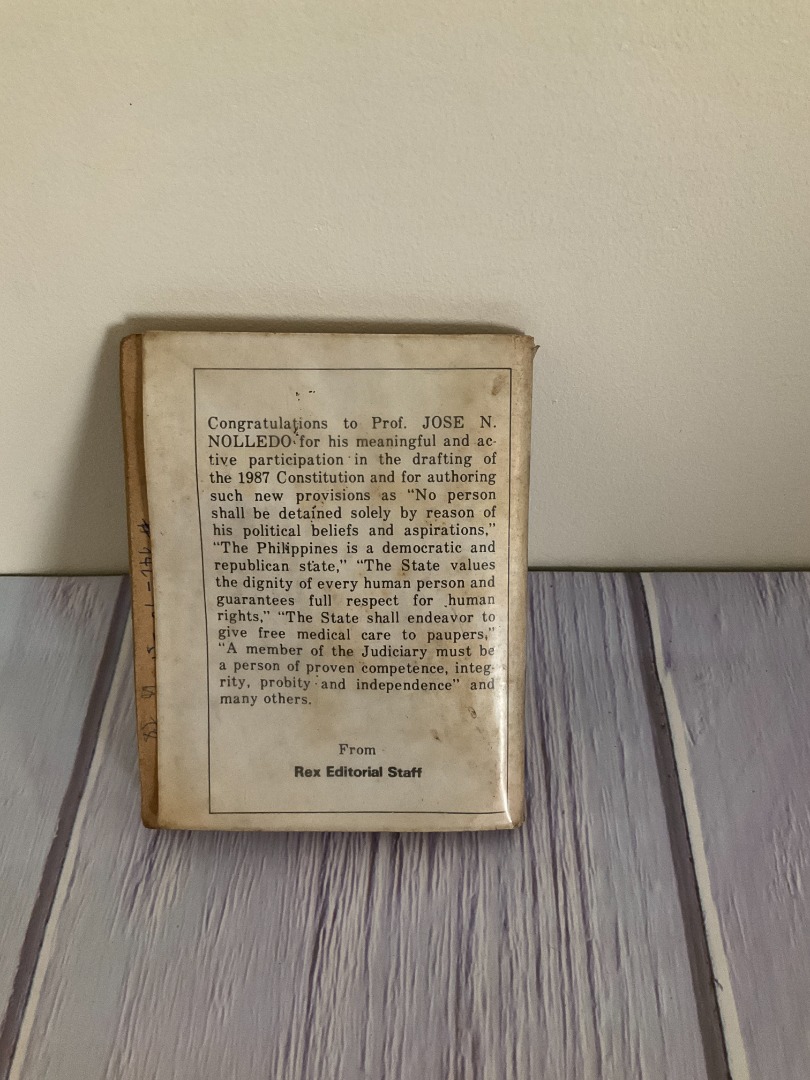 the 1987 constitution of the republic of the philippines - rex ...
