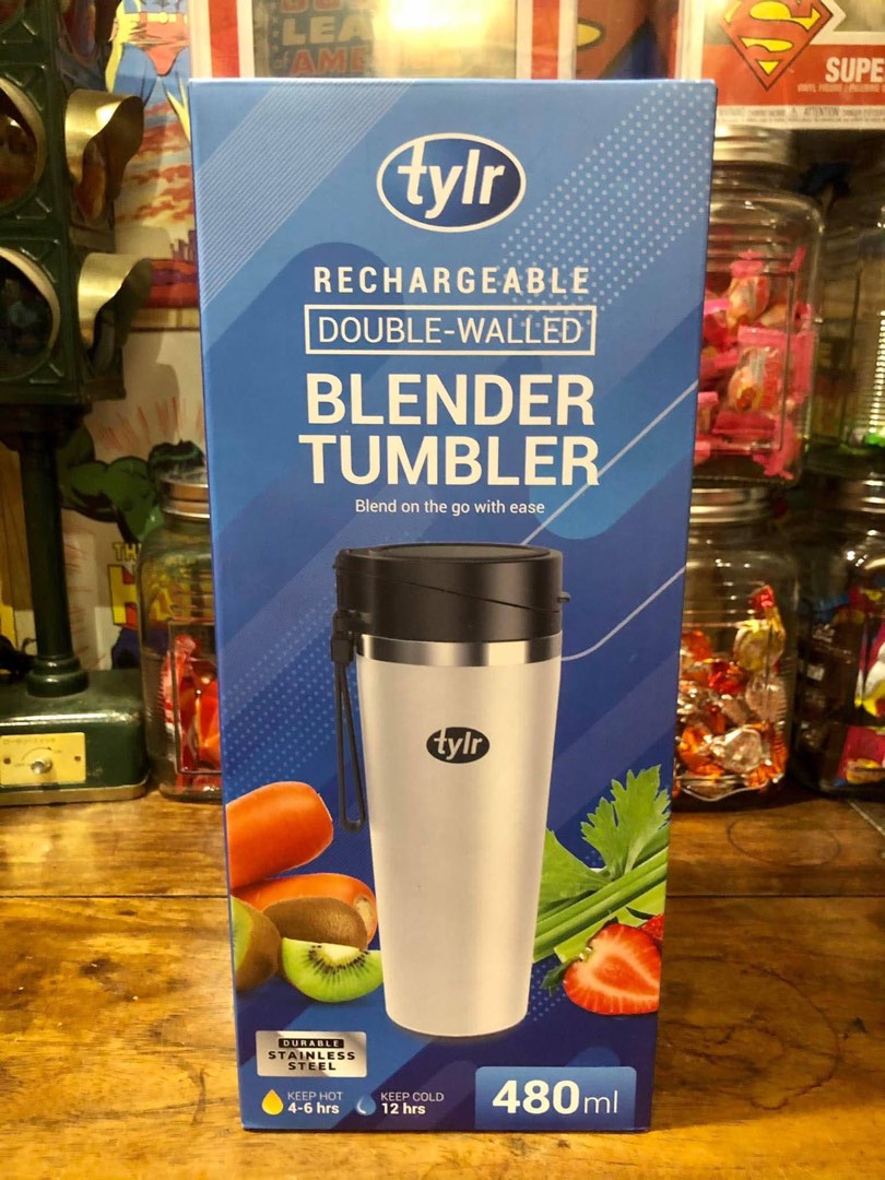 Tylr Rechargeable Double-Walled Blender Tumbler 480ml, Furniture & Home ...