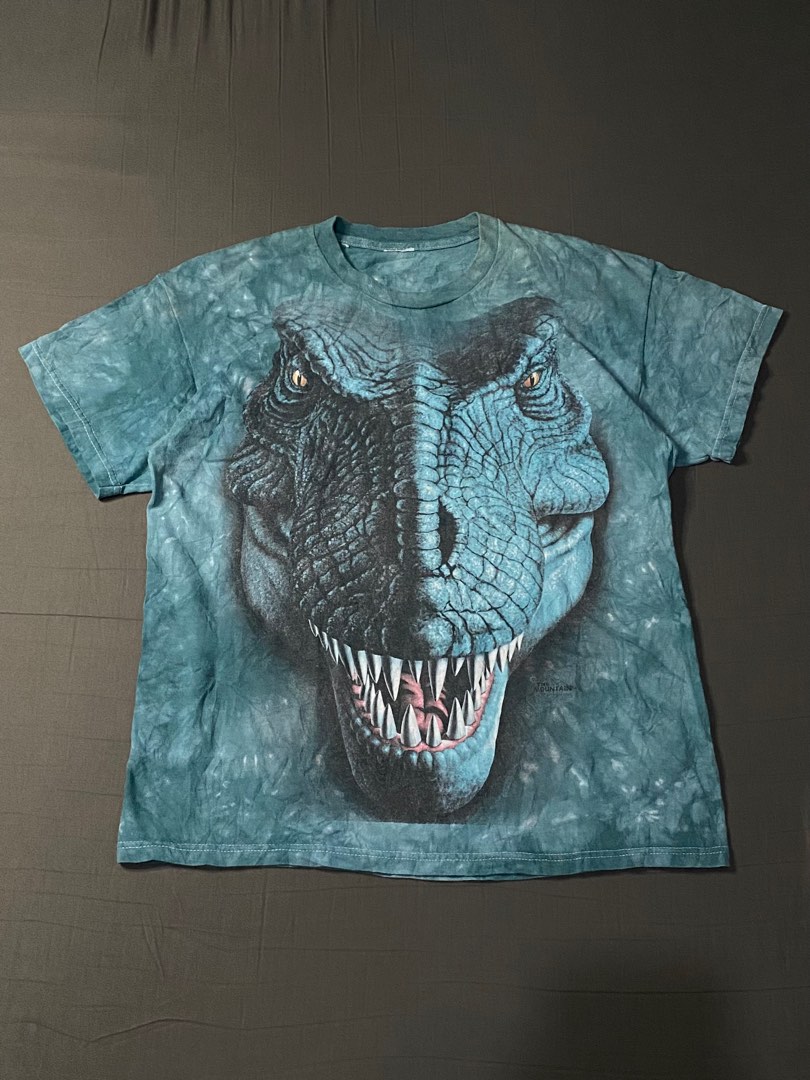 Vintage The Mountain T-rex T-Shirt, Women's Fashion, Tops, Shirts on Carousell