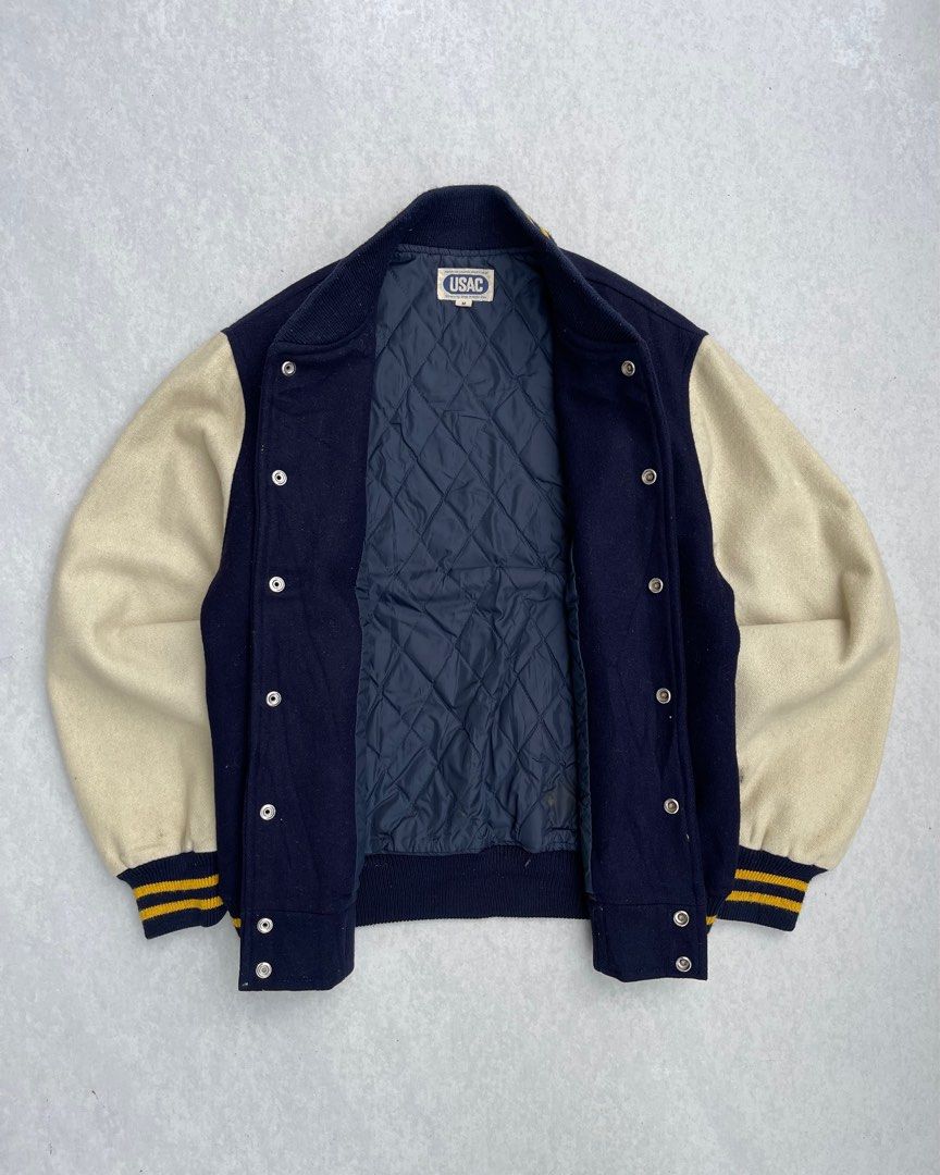 🔥Vintage USAC American Campus Varsity Jacket, Men's Fashion, Coats ...