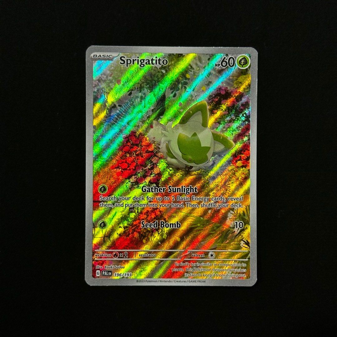 wts: sprigatito english paldea evolved (196/193) IR illustration rare ...
