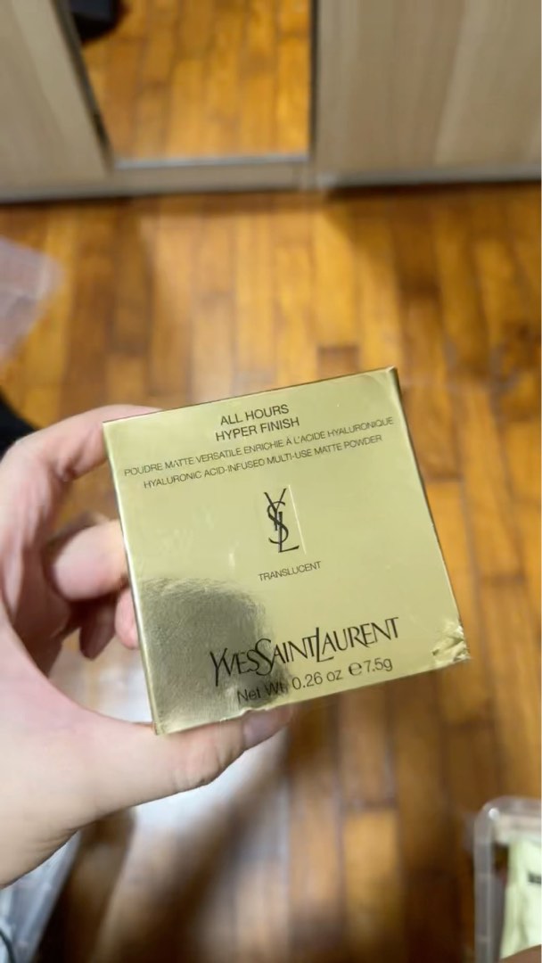 YSL All Hours Hyper Finish Powder Translucent, Beauty & Personal Care ...