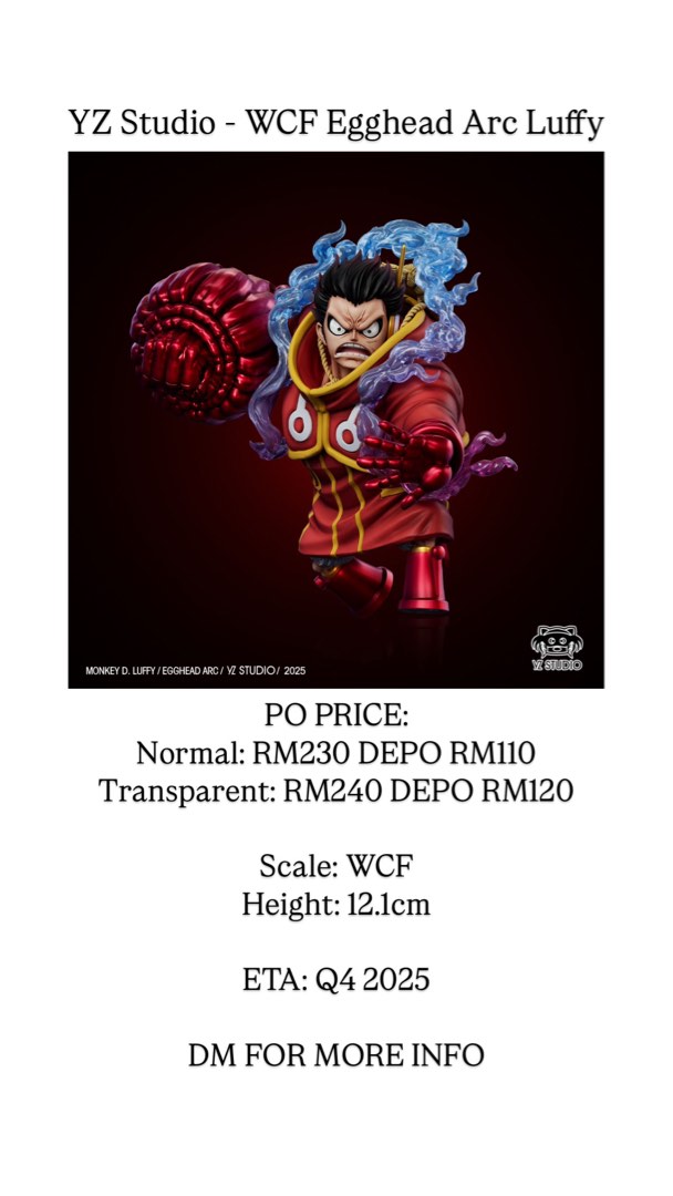YZ Studio - WCF Egghead Arc Luffy, Hobbies & Toys, Toys & Games on ...