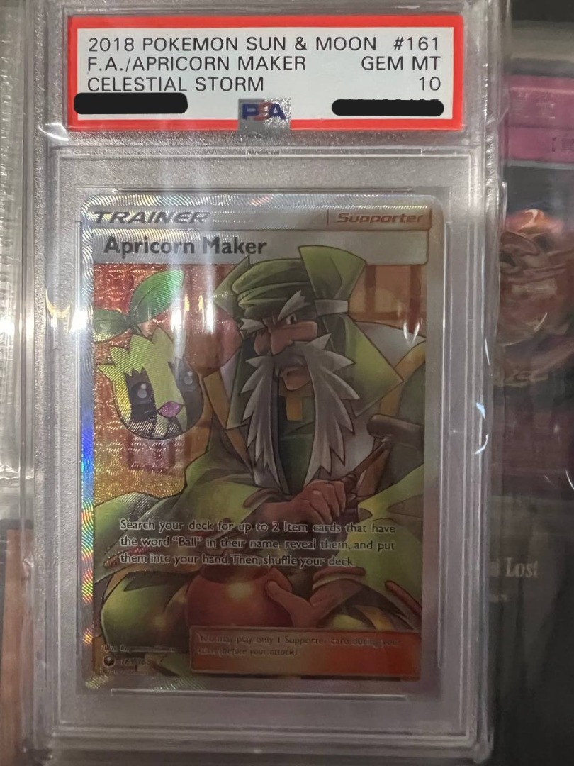 2018 Pokemon Apricorn Maker Full Art Trainer 161/168 Celestial Storm ...