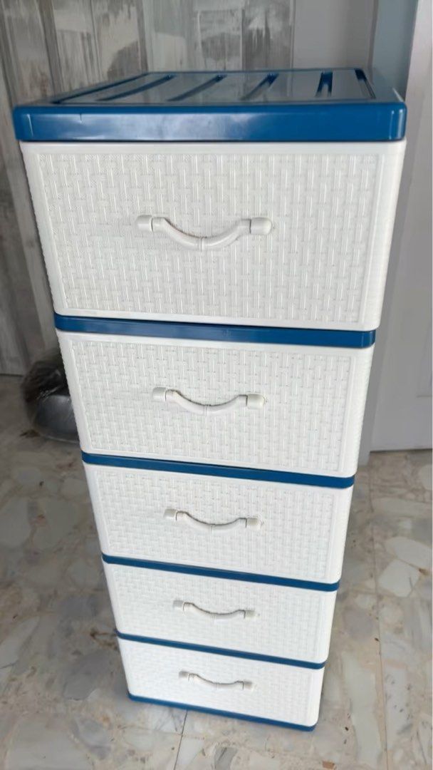 5-Drawer Plastic Storage Cabinet, Furniture & Home Living, Furniture ...