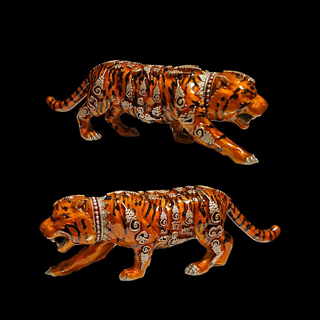 [$65] King of Tiger Roop Lor with Yant, LP Boonma, Wat Khao Kaew Thong, BE2568, Nur Alpaka ...