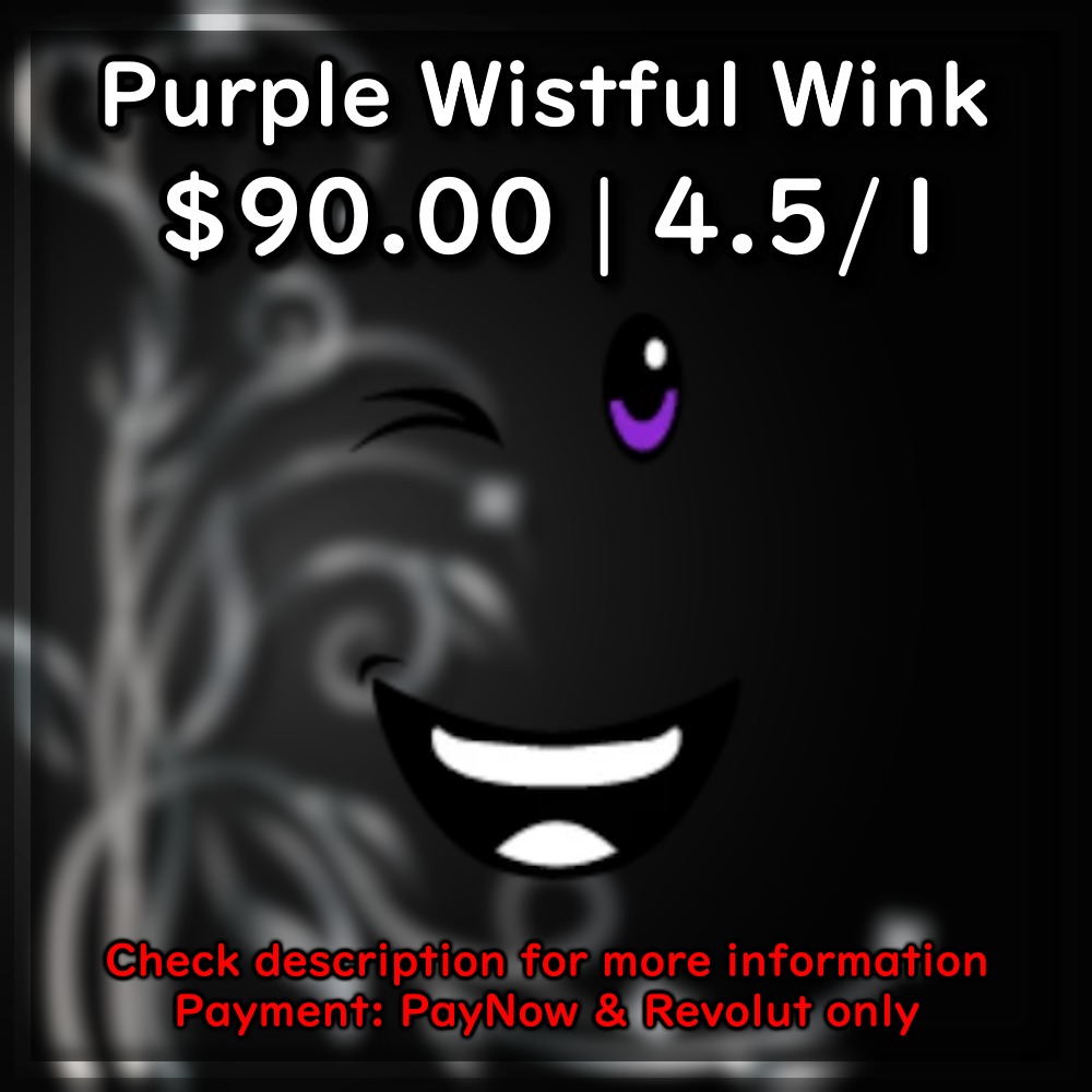 $90.00 Purple Wistful Wink, 20k | Roblox Limited | Check Description ...