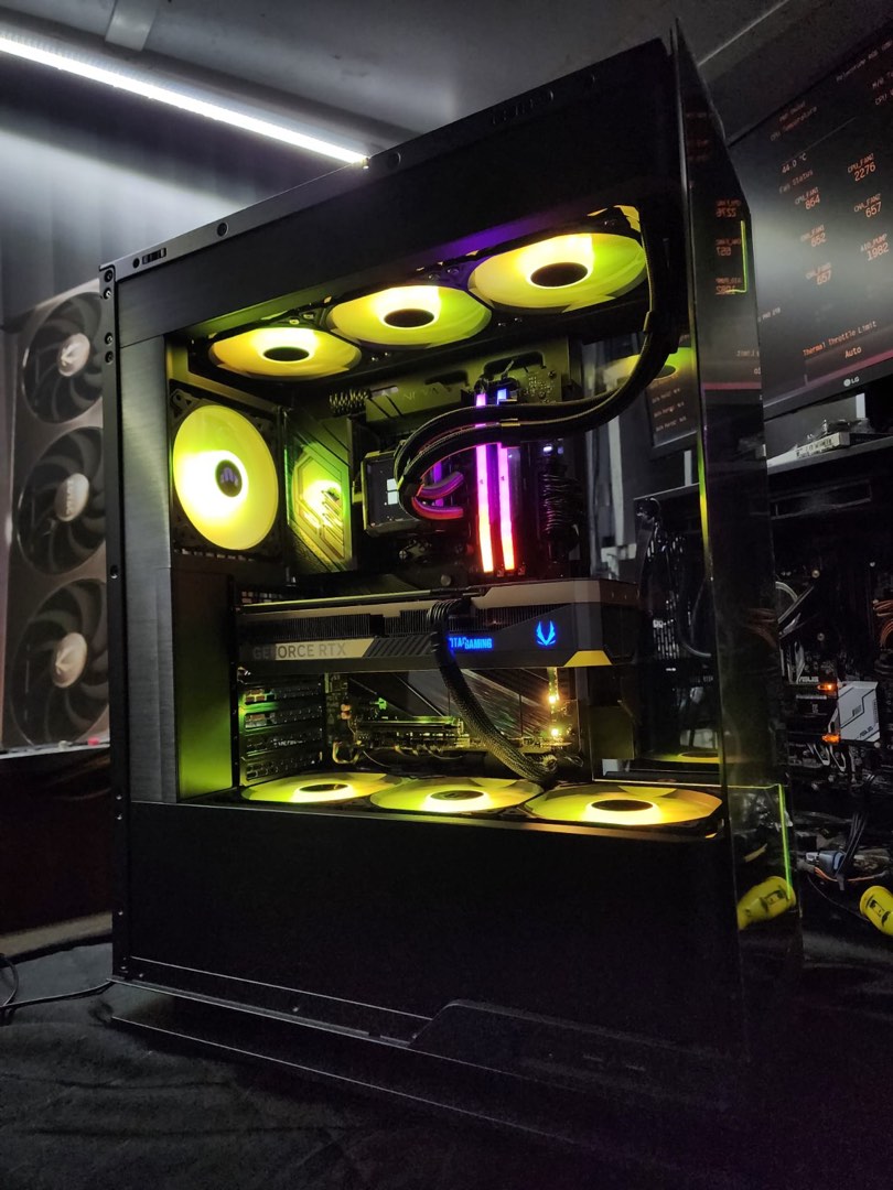 9950X3D RTX 5080 BRAND NEW CUSTOM BUILT GAMING PC IN 3 SIDED GLASS ...