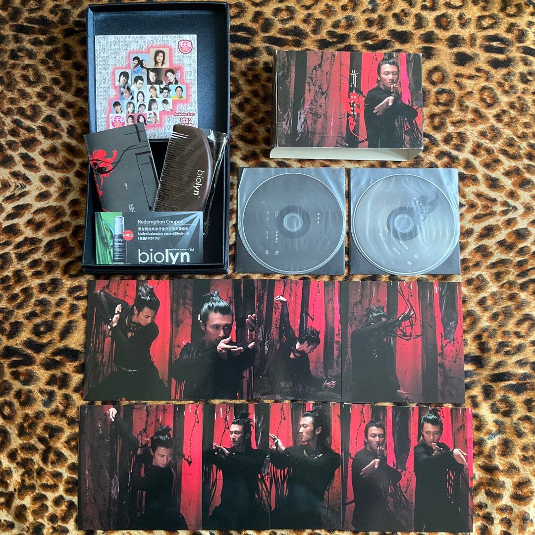 [附木梳] 謝霆鋒 Nicholas Tse 黃 新曲 + 精選 2CD 首批限量錦盒版 陳奕迅 Eason 合唱《細路》齊件連相咭及木梳 ...