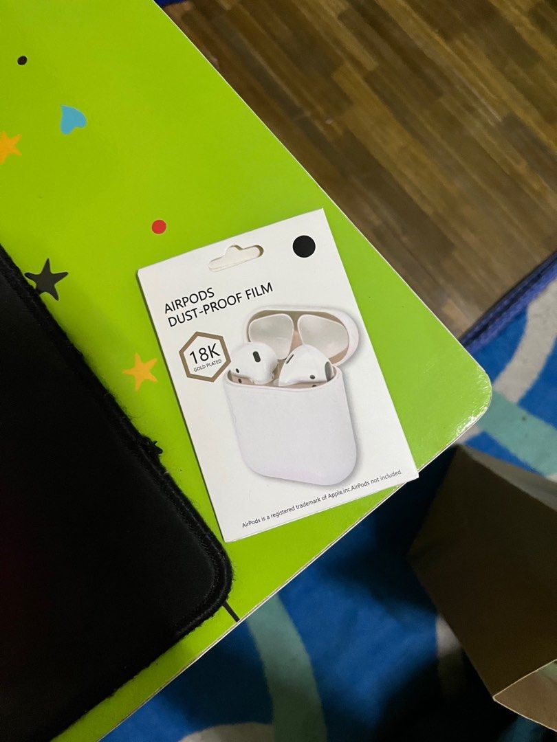 Airpod 1/2 dust sticker, Audio, Other Audio Equipment on Carousell