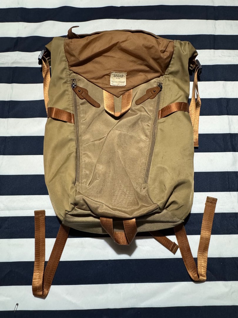 Anello Rolled Top Backpack Brown, Men's Fashion, Bags, Backpacks on ...