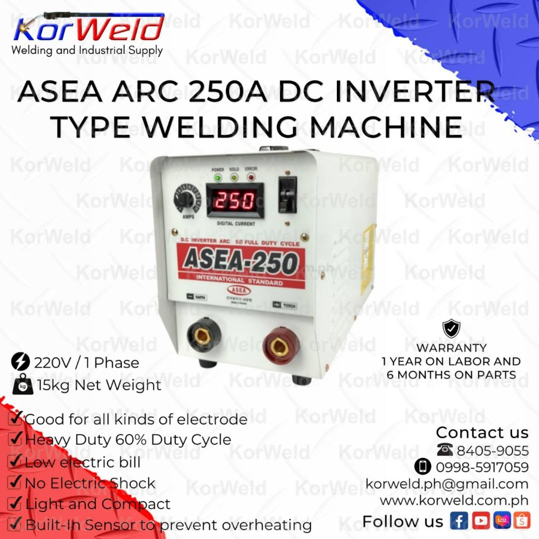 ASEA 250 ARC Welding Machine DC Inverter Type, Everything Else, Looking ...