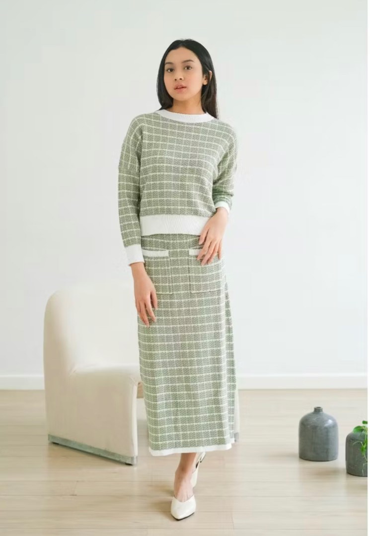 ASIRO - minzy carla one set sage - nego, Fesyen Wanita, Pakaian Wanita ...