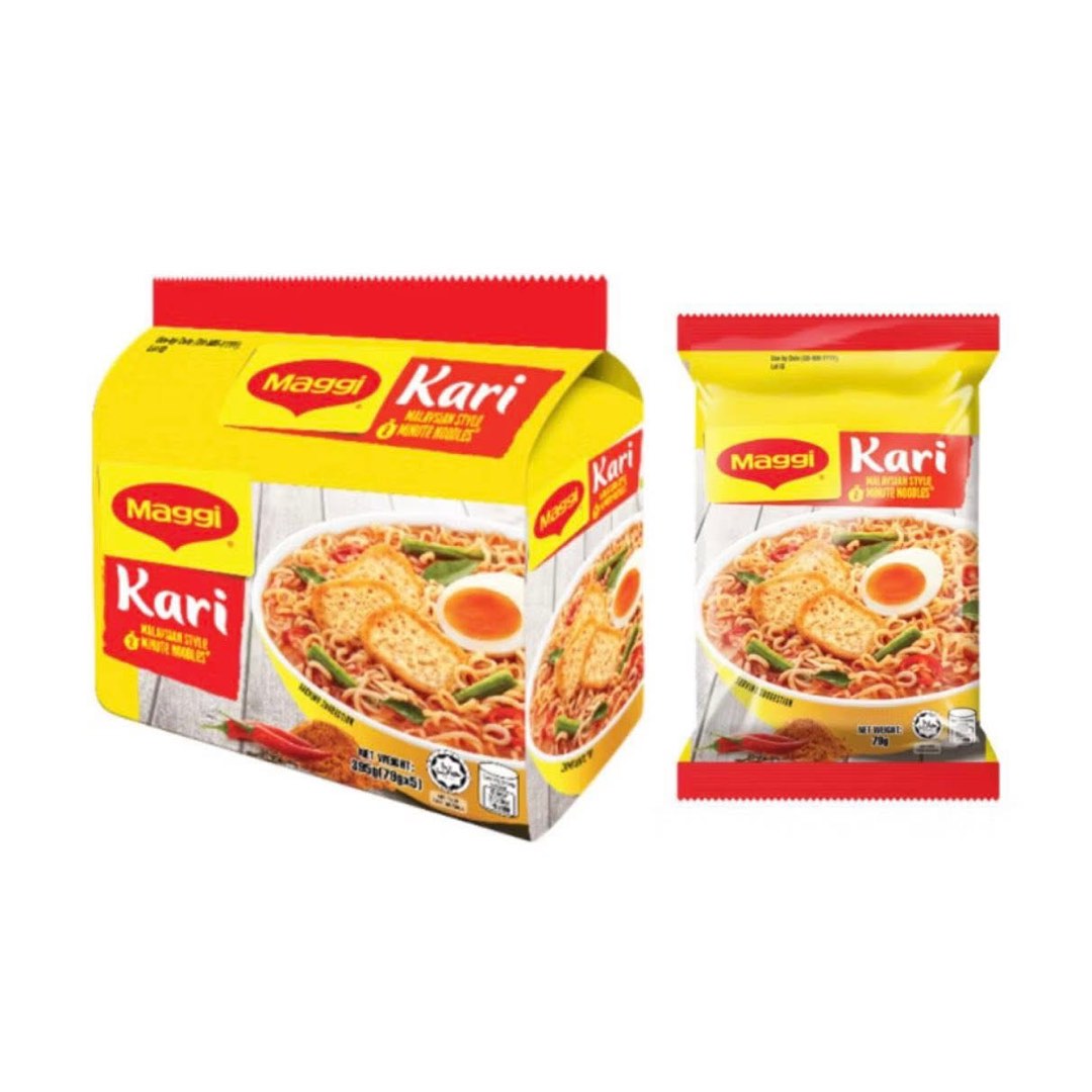 Available Original Spicy Malaysian Maggi Kari, Food & Drinks, Packaged ...