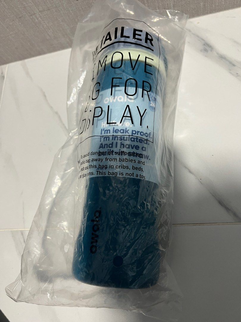 BNIB Denim Owala FreeSip 24oz, Furniture & Home Living, Kitchenware ...