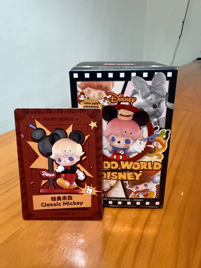 BNIF DIMOO WORLD x DISNEY Series Figures (Classic Mickey), Hobbies ...