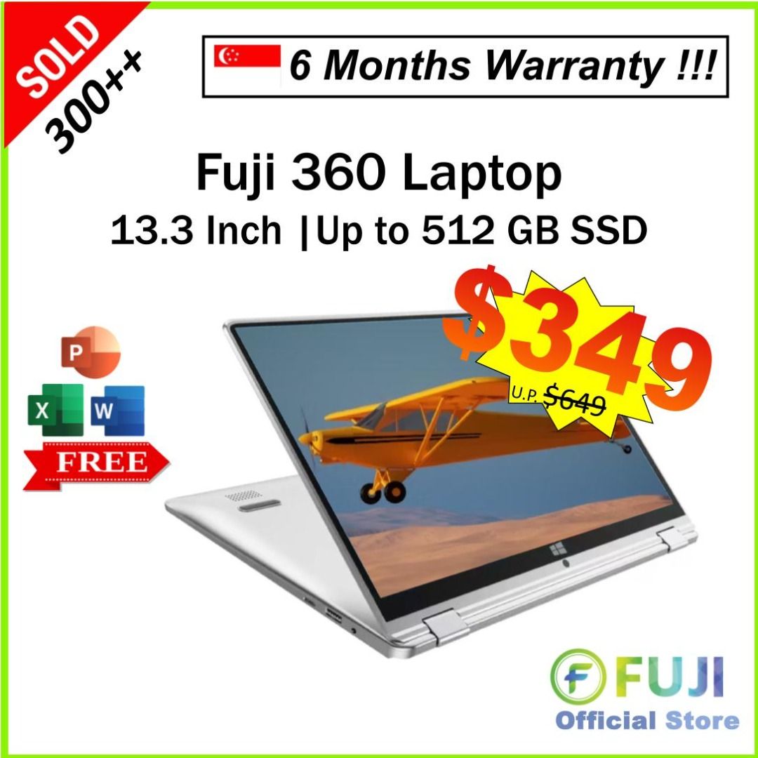 Brand New Fuji 360 Flip + Touch Screen Laptop - Up To 12GB RAM + 512GB ...