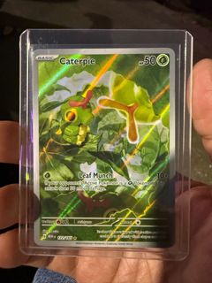 Caterpie IR (Illustration Rare) Pokemon TCG 151 English, Hobbies & Toys ...