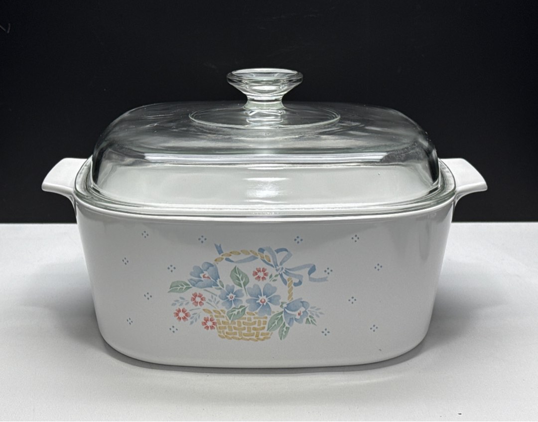Vintage Corning Ware Blue Corn Flower Casserole 5L (1988 - 1993 ...