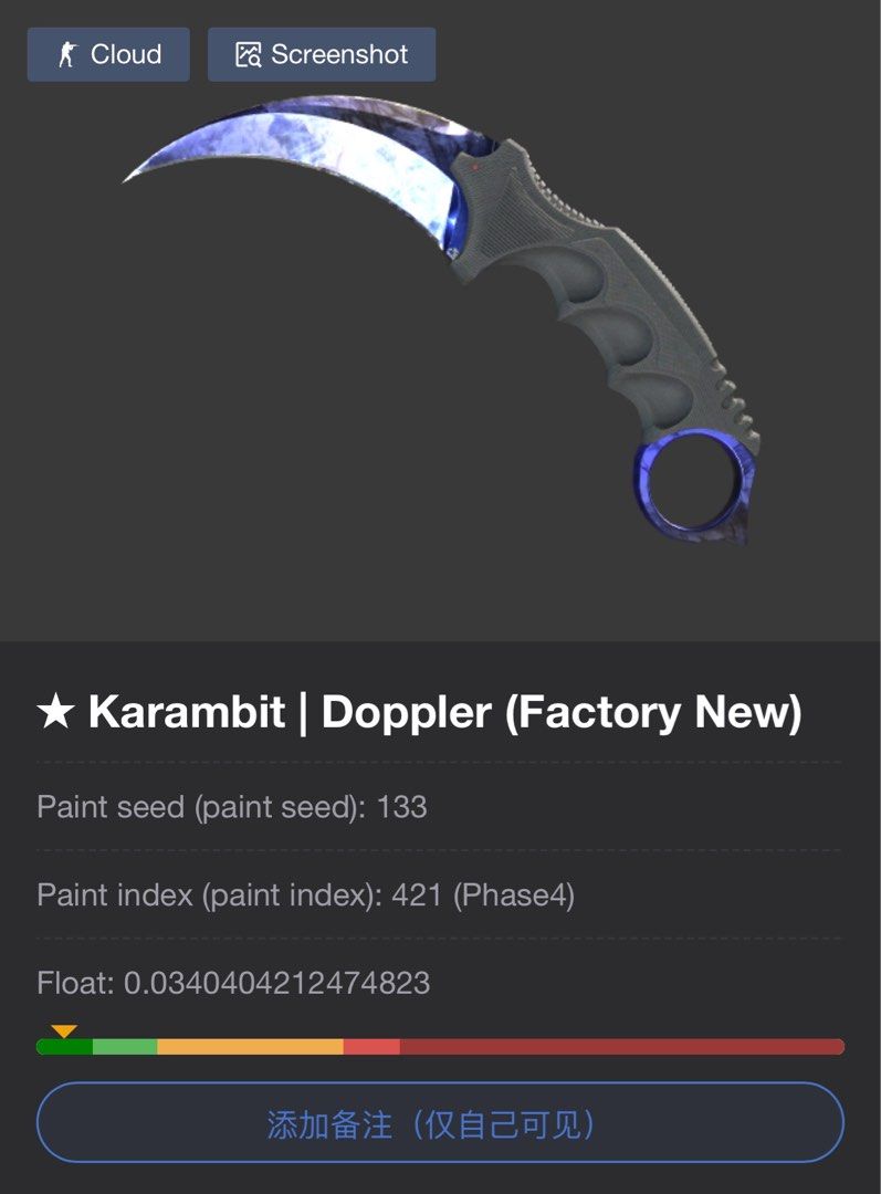 CS2 Karambit Doppler Phase 4 FN, Video Gaming, Gaming Accessories, In ...