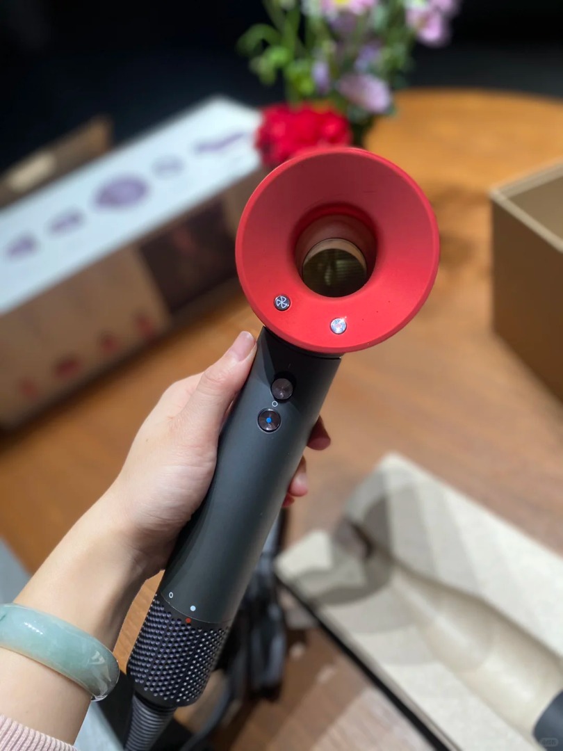 Dyson red hair dryer, Beauty & Personal Care, Hair Products on Carousell