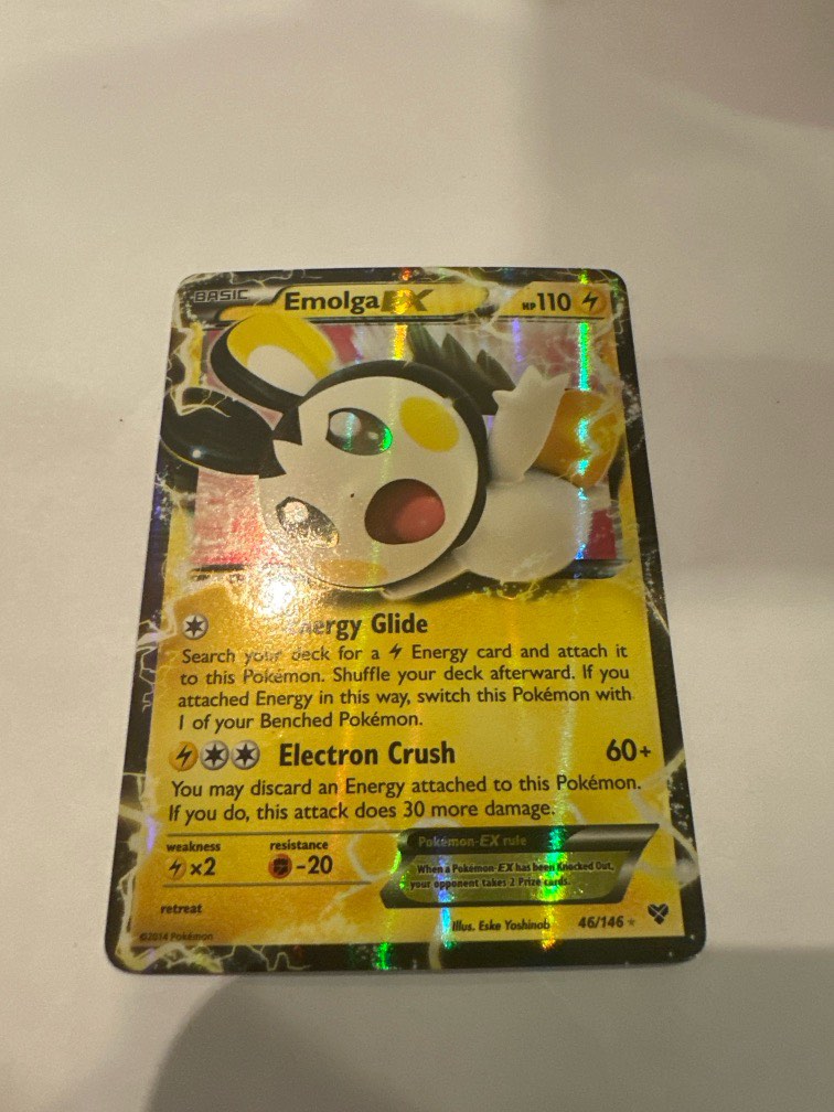 Emolga EX 46/146 - Ultra Rare XY Base - Pokemon Card Game - MP/LP ...