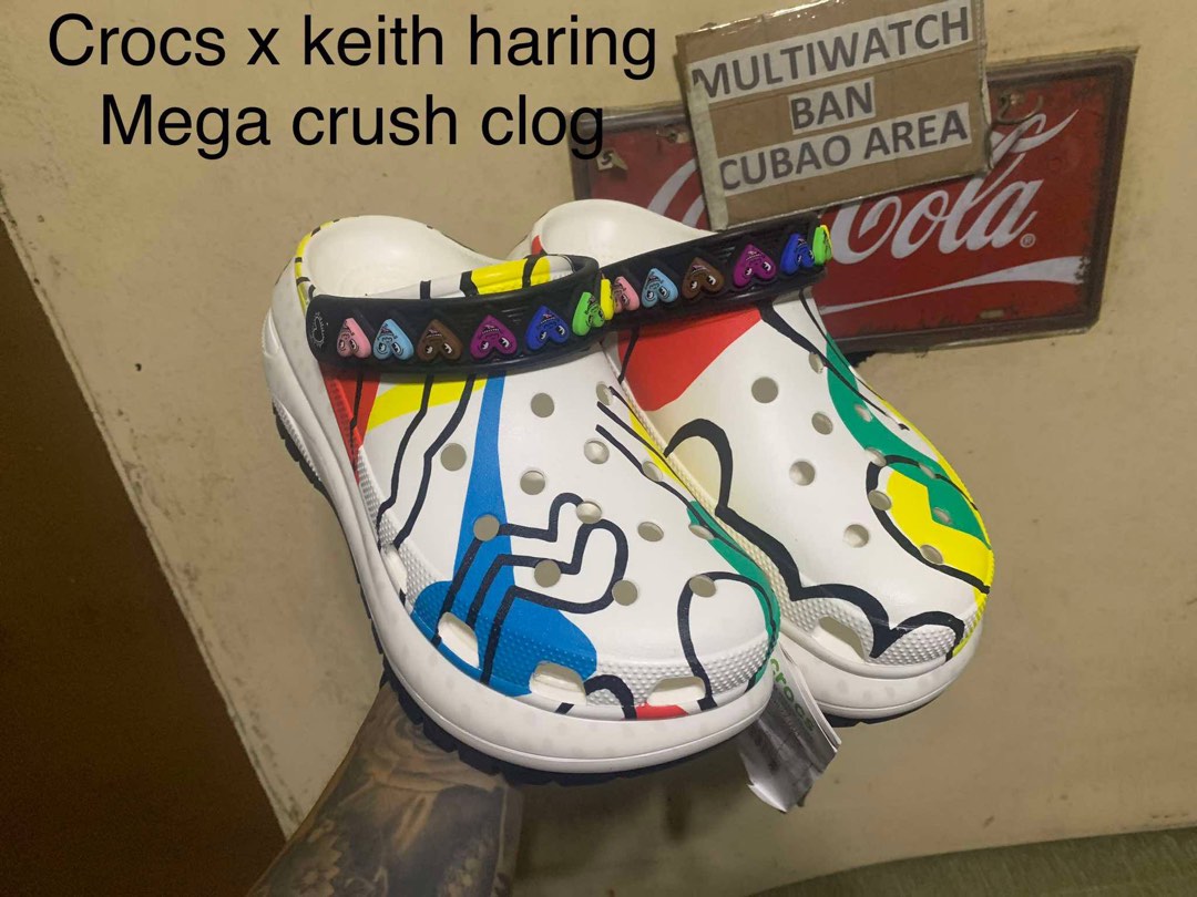 For Sale: CROCS x KEITH HARING MEGA CROCS CLOGS, Women's Fashion ...