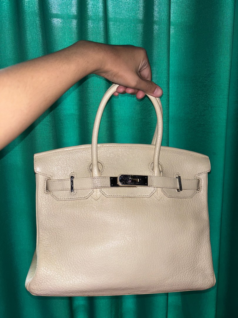 Hermes birkin cream preloved balzip Riri, Fesyen Wanita, Tas & Dompet ...
