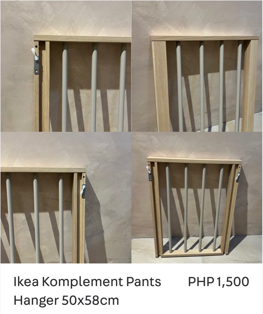 Ikea Komplement Pants Hanger, Furniture & Home Living, Home Improvement ...