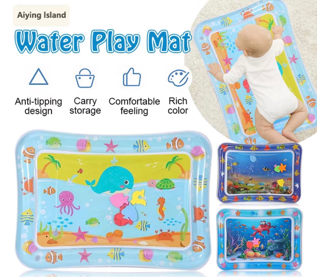 Inflatable Playmat Tummy time, Babies & Kids, Infant Playtime on Carousell