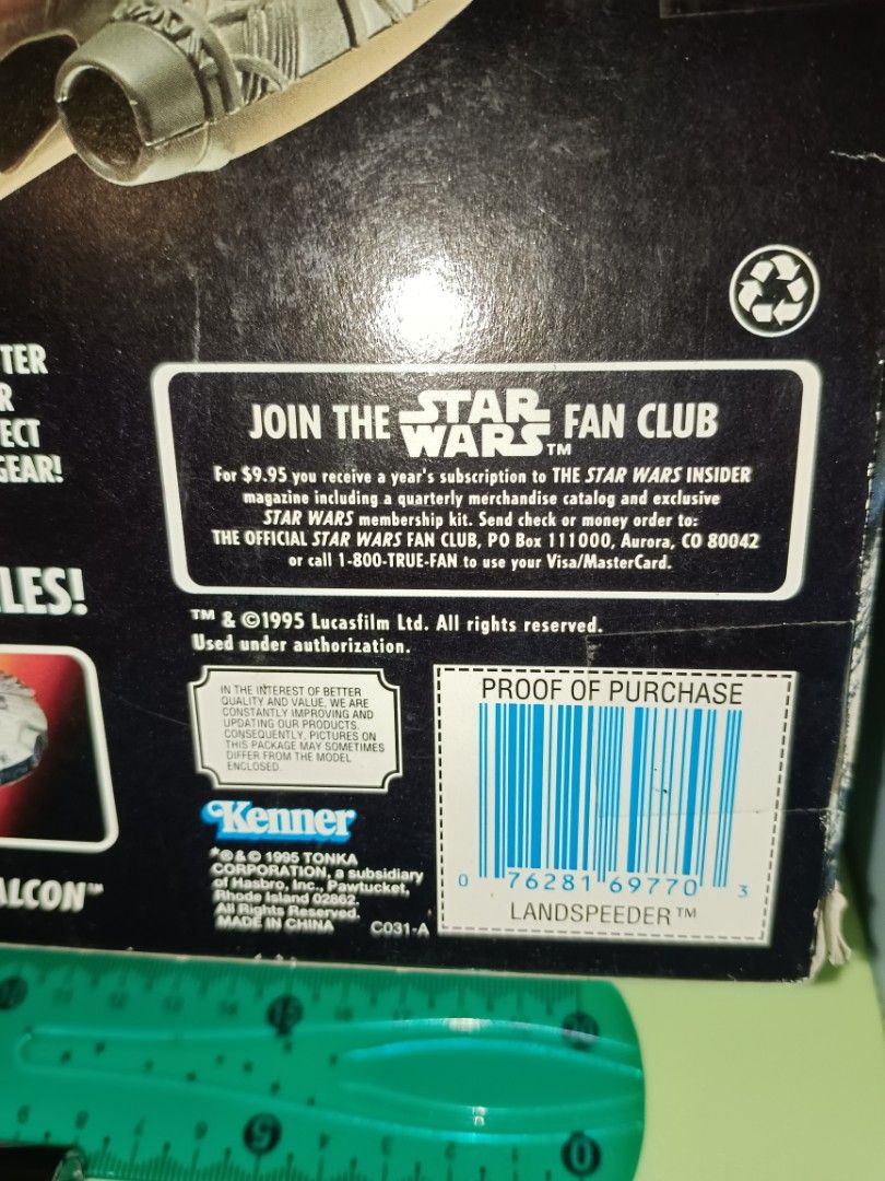 Kenner Star Wars Landspeeder (Complete,As New) Obi Wan Land Speeder 3. ...