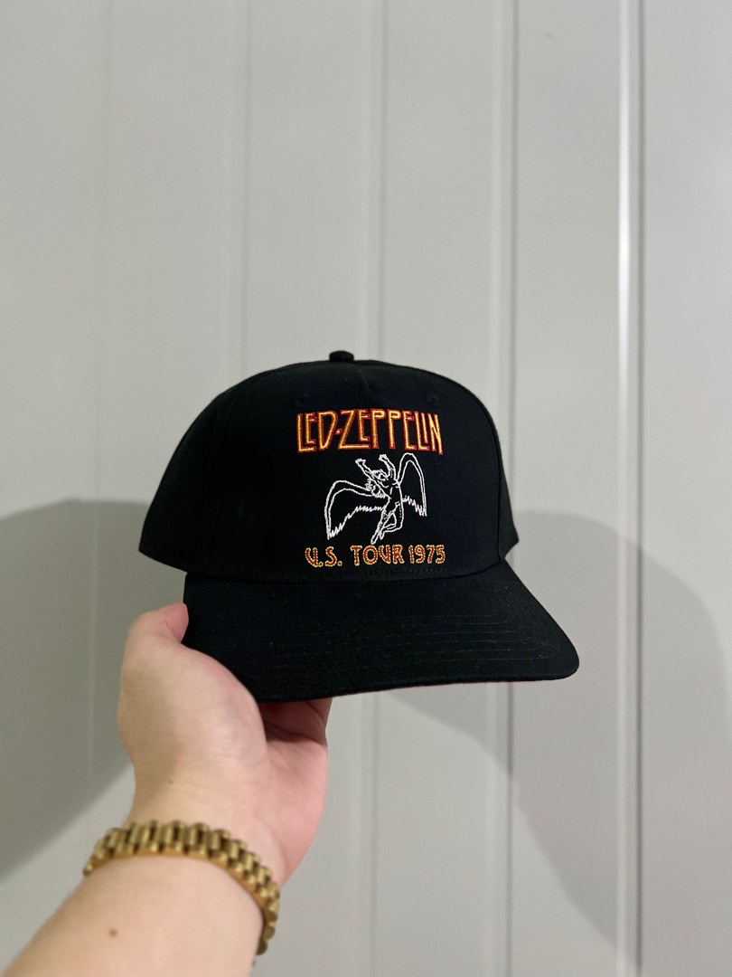 Led Zeppelin 1975 US Tour Hat, Men's Fashion, Watches & Accessories ...