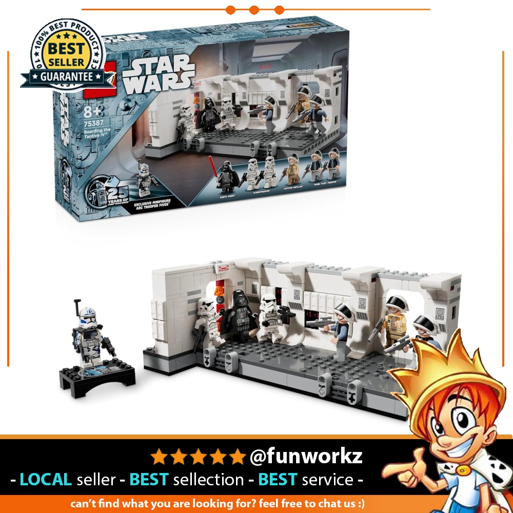LEGO Star Wars Boarding the Tantive IV 75387 Buildable Fantasy Toy ...