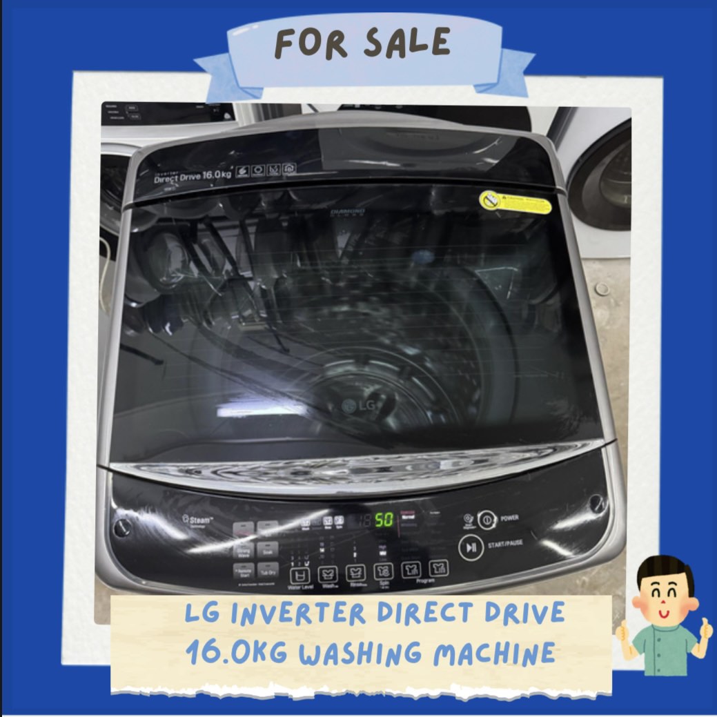 LG 16KG Topload Washing Machine, TV & Home Appliances, Washing Machines and Dryers on Carousell