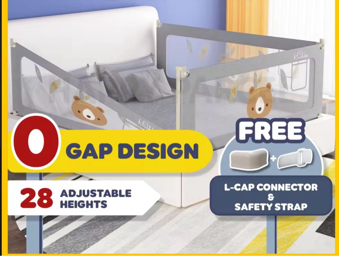 Lifting baby safety bed guard, Babies & Kids, Baby Nursery & Kids ...