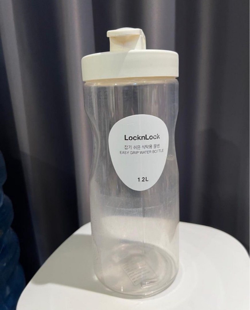 LOCK & LOCK - Botol air 1,2 liter estetik putih, Kitchen & Appliances ...