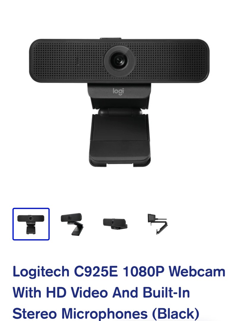 Logitech C925e Business Webcam, Computers & Tech, Parts & Accessories, Webcams on Carousell