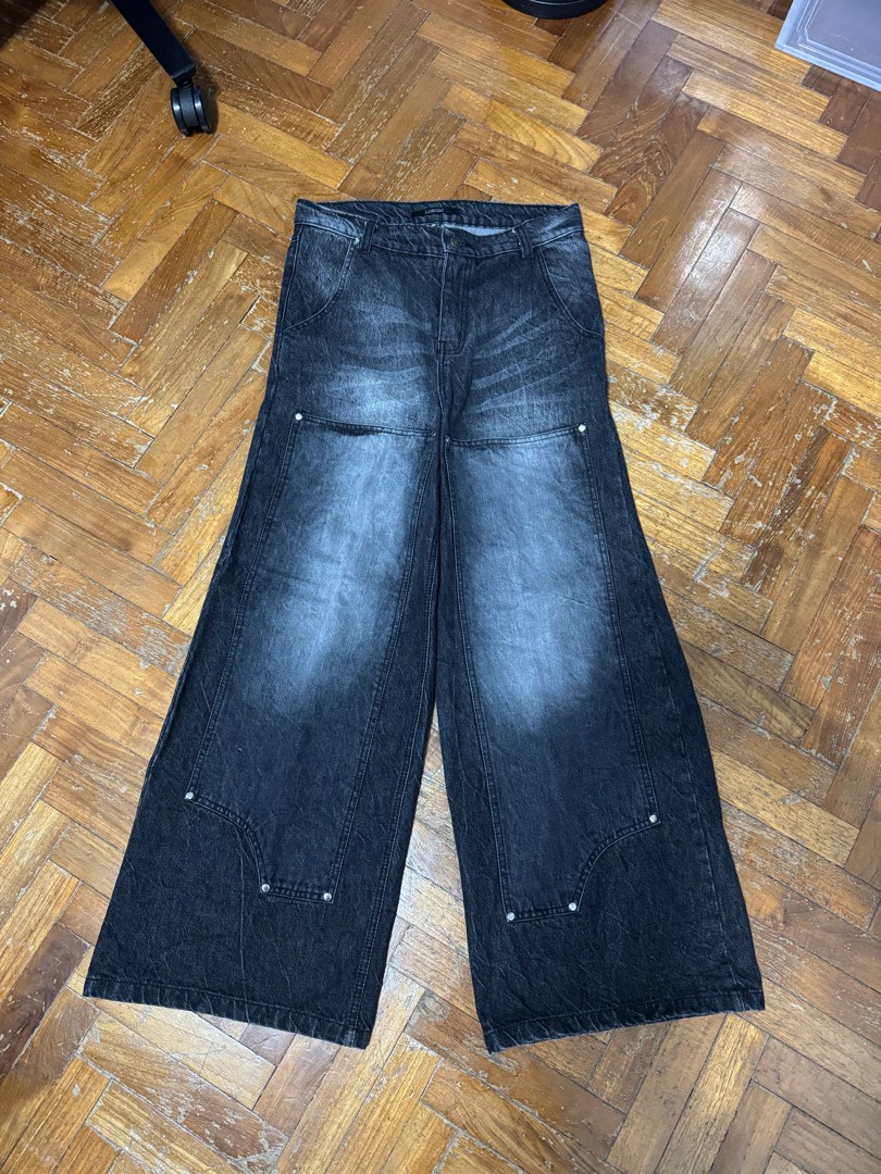Loncho Factory Double Knee Pant, Men's Fashion, Bottoms, Jeans on Carousell