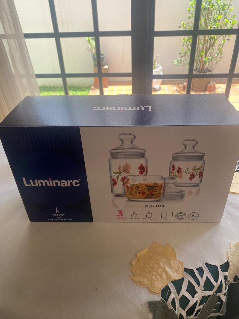 Luminarc glass containers, Furniture & Home Living, Kitchenware ...